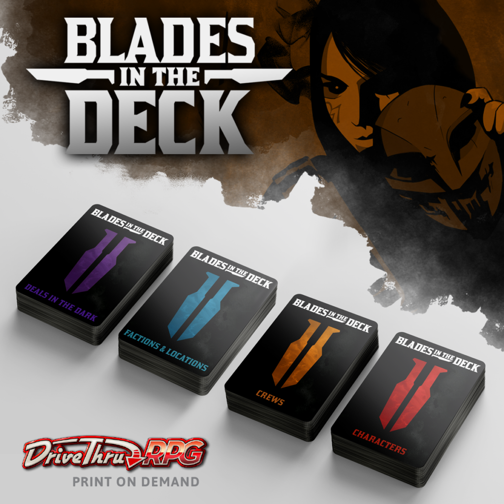 Blades in the Deck - Blades in the Dark TTRPG Aid Cards
