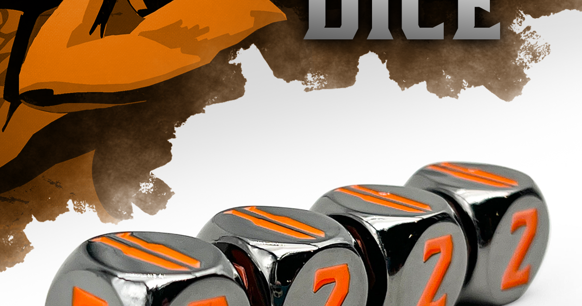 Blades in the Dice - Metal Blades in the Dark TTRPG Dice