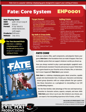 Fate Core System - Fate TTRPG - Evil Hat Productions